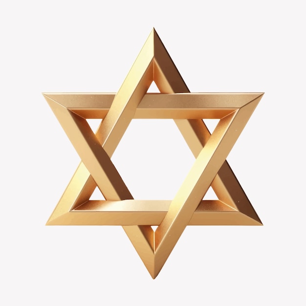 Premium Vector | Golden Star of David symbol Premium Vector | Golden Star of David symbol