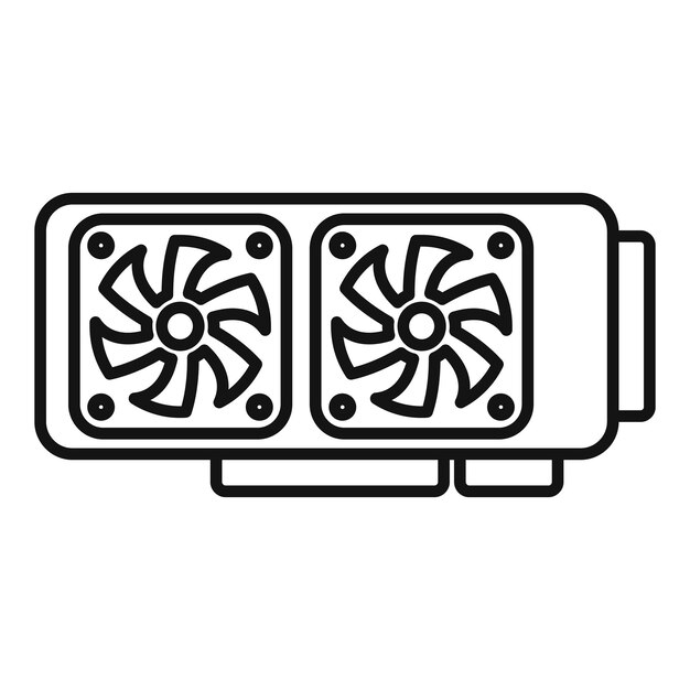 Premium Vector | Gpu card cooler icon outline vector cpu chip hardware ... Premium Vector | Gpu card cooler icon outline vector cpu chip hardware ...