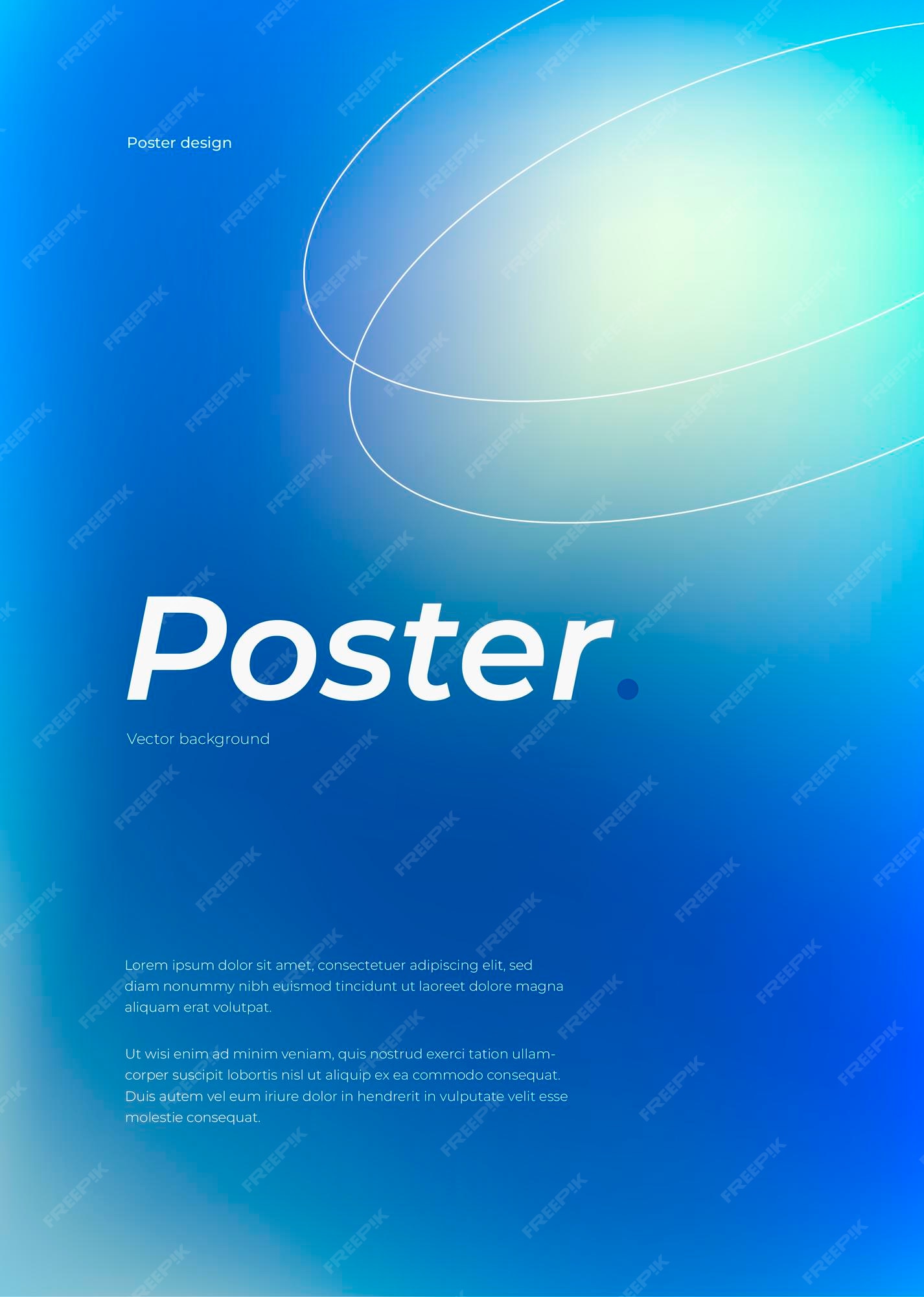 Premium Vector | Gradient abstract poster template Premium Vector | Gradient abstract poster template