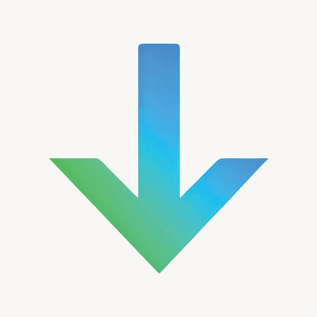Gradient arrow pointing downward | Premium AI-generated vector Gradient arrow pointing downward | Premium AI-generated vector