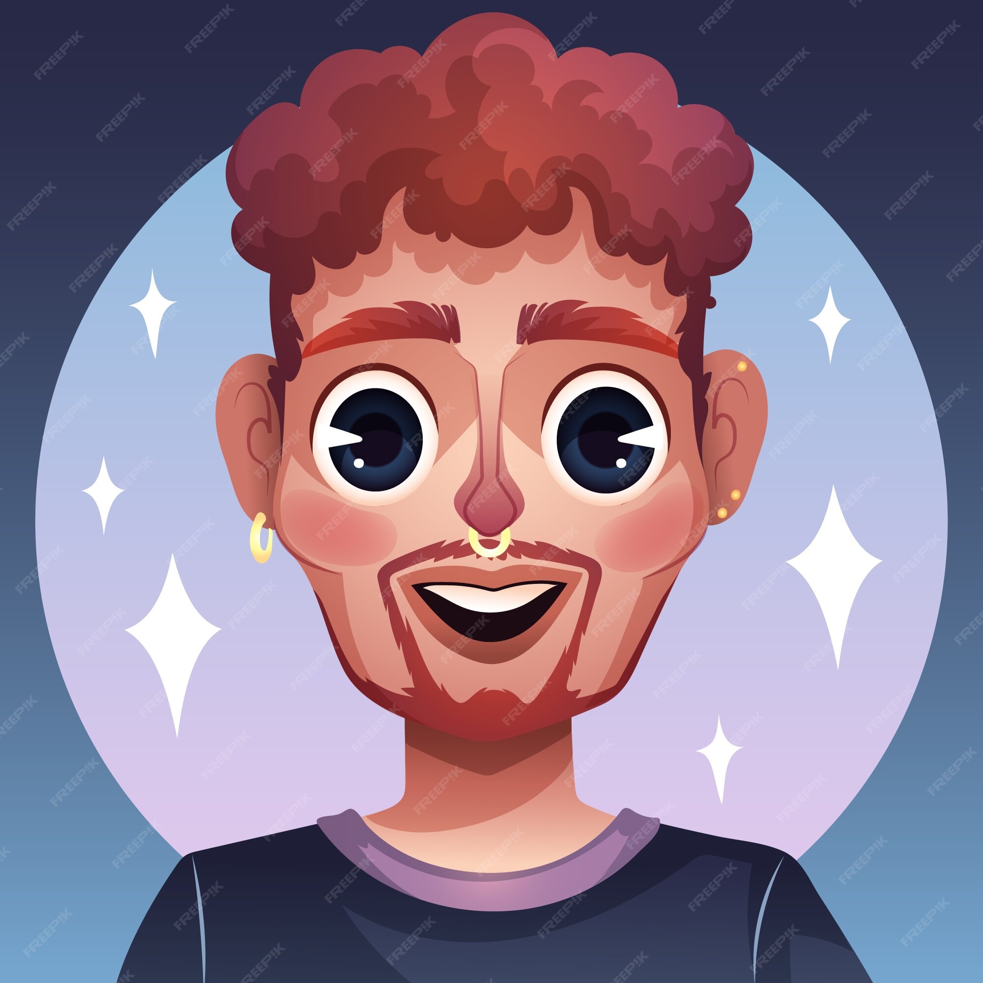 Premium Vector | Gradient avatar illustration Premium Vector | Gradient avatar illustration