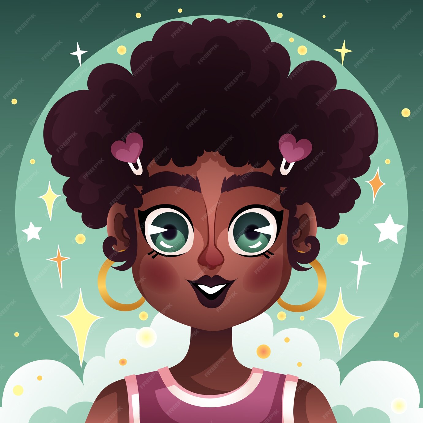 Premium Vector | Gradient avatar illustration Premium Vector | Gradient avatar illustration