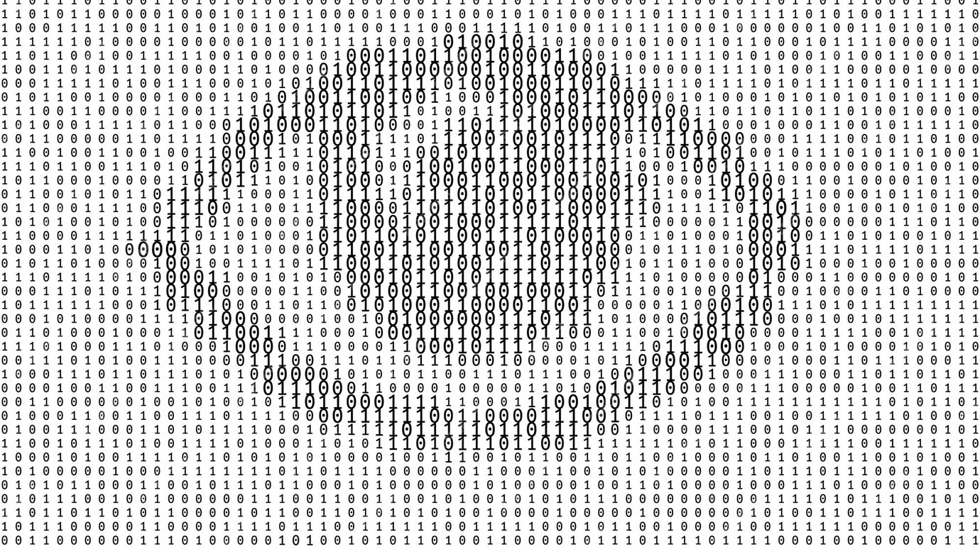 Premium Vector Gradient Binary Code Digits Background
