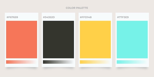 Premium Vector Gradient Color Set Element Set Gradient Shades Combination Vibrant Colorful