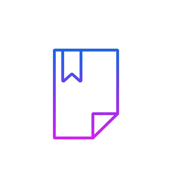 Premium Vector | Gradient Document File Icon Premium Vector | Gradient Document File Icon