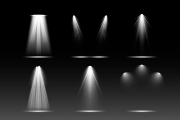 Premium Vector | Gradient light effect collection element Premium Vector | Gradient light effect collection element