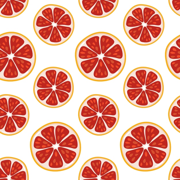 Premium Vector | Grapefruit Seamless pattern. Flat vector summer citrus ... Premium Vector | Grapefruit Seamless pattern. Flat vector summer citrus ...