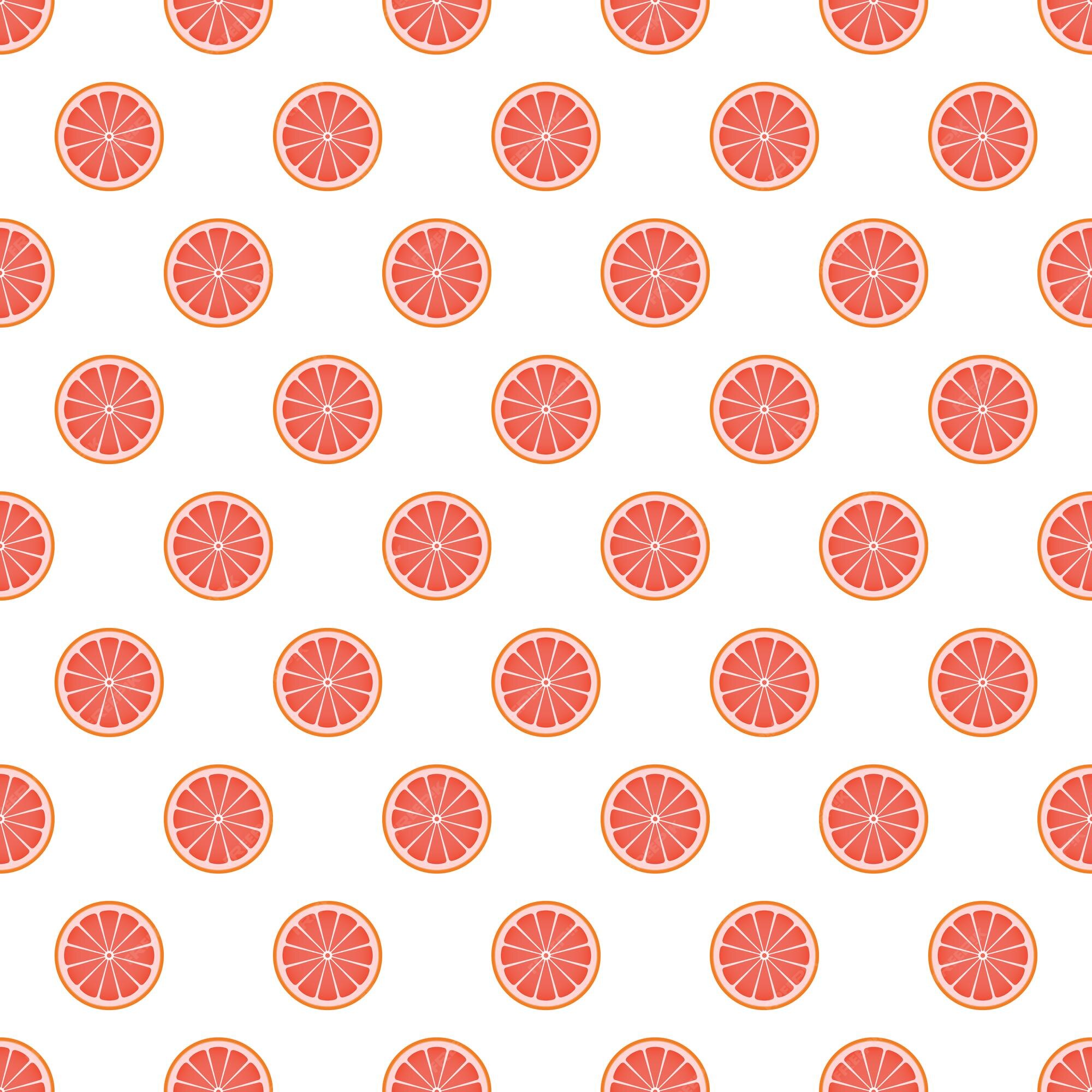 Premium Vector | Grapefruit seamless pattern flat vector summer citrus Premium Vector | Grapefruit seamless pattern flat vector summer citrus