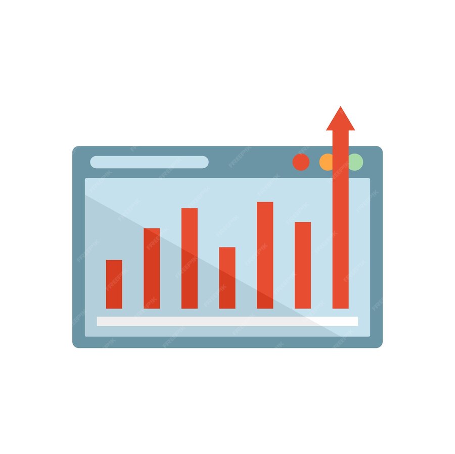 Premium Vector | Graph chart mission icon flat illustration of graph ... Premium Vector | Graph chart mission icon flat illustration of graph ...