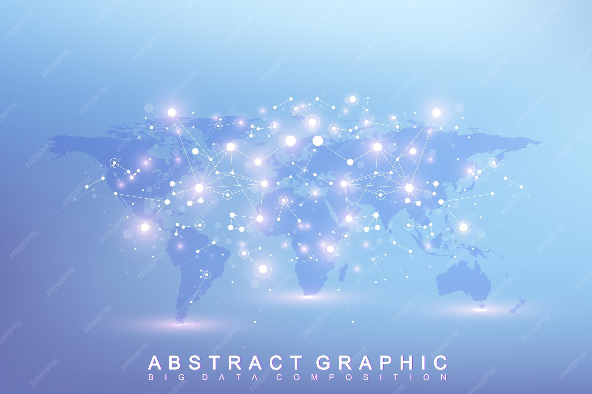 Premium Vector Graphic Abstract Background Communication Big Data Complex With Compounds