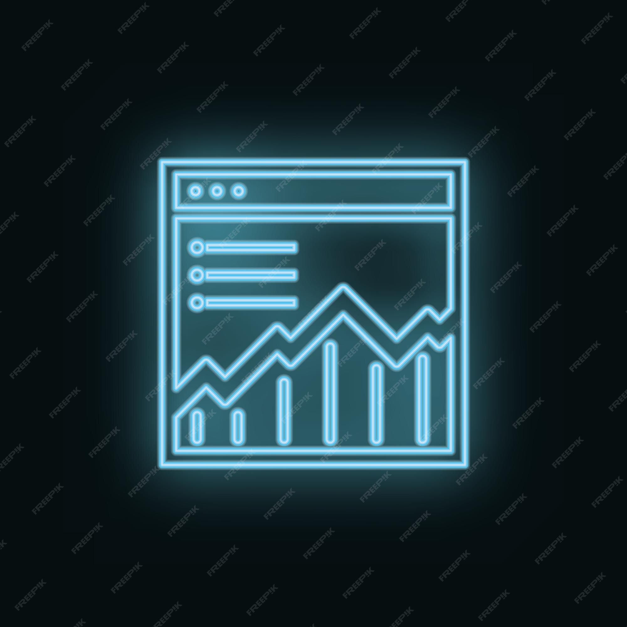 Premium Vector | Graphic site network neon icon Web Development Vector ...