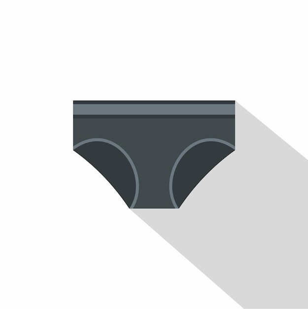 Premium Vector Gray Underwear Panties Icon Flat Illustration Of Gray
