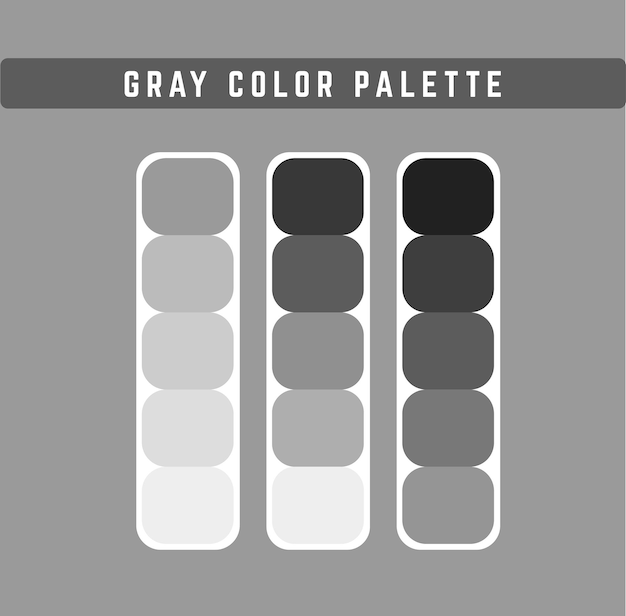 Premium Vector | Gray vector color palette Premium Vector | Gray vector color palette