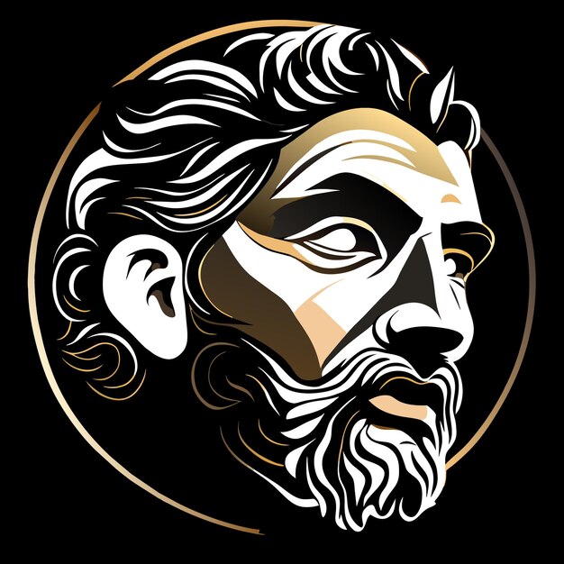 Premium Vector | Greek civilization faces collection Premium Vector | Greek civilization faces collection