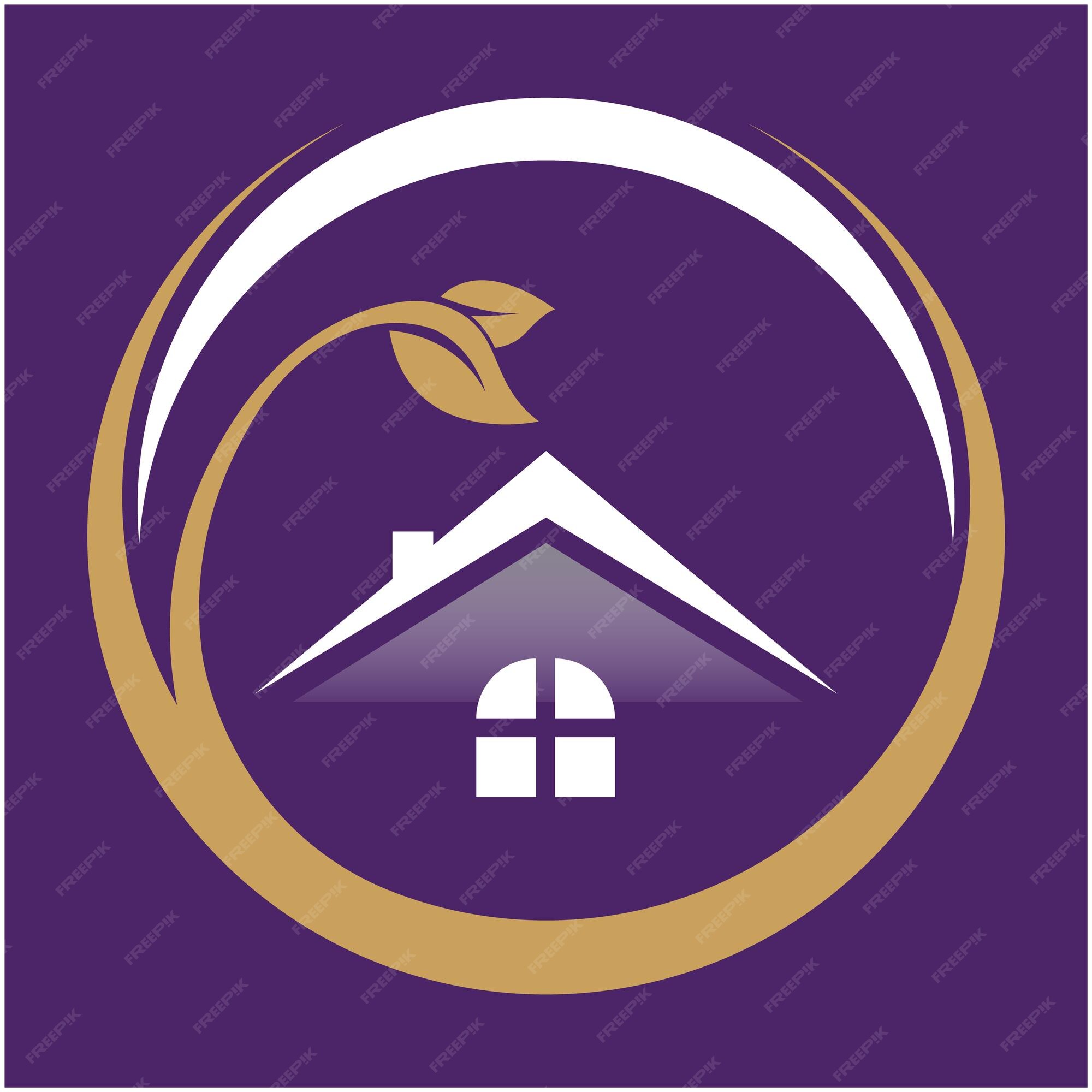 Premium Vector | Green home logo design icon Premium Vector | Green home logo design icon
