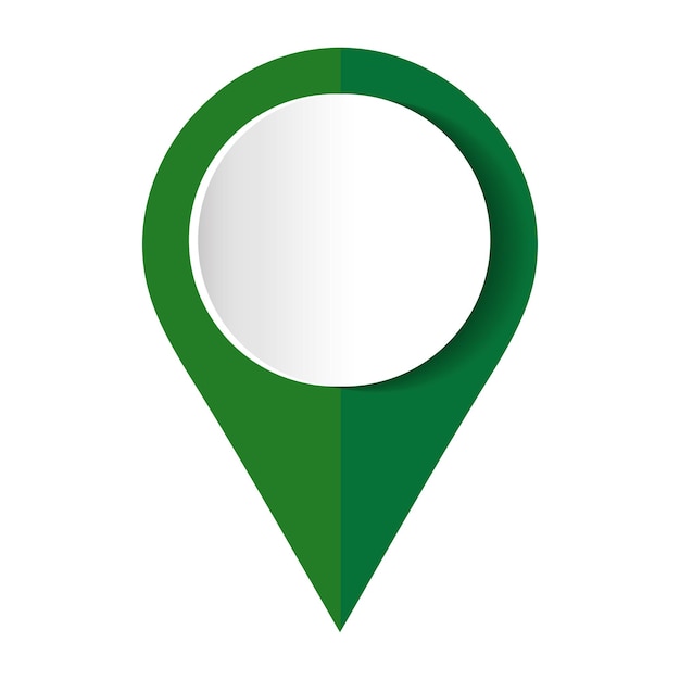 Premium Vector Green Map Pin Concept Of Global Coordinate Dot Needle Tip Ui Map Marker Icon