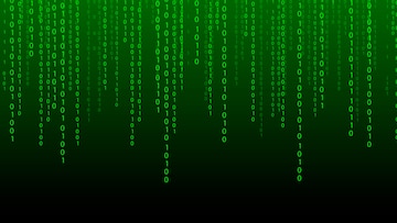 Premium Vector | Green matrix background Falling numbers on screen ...