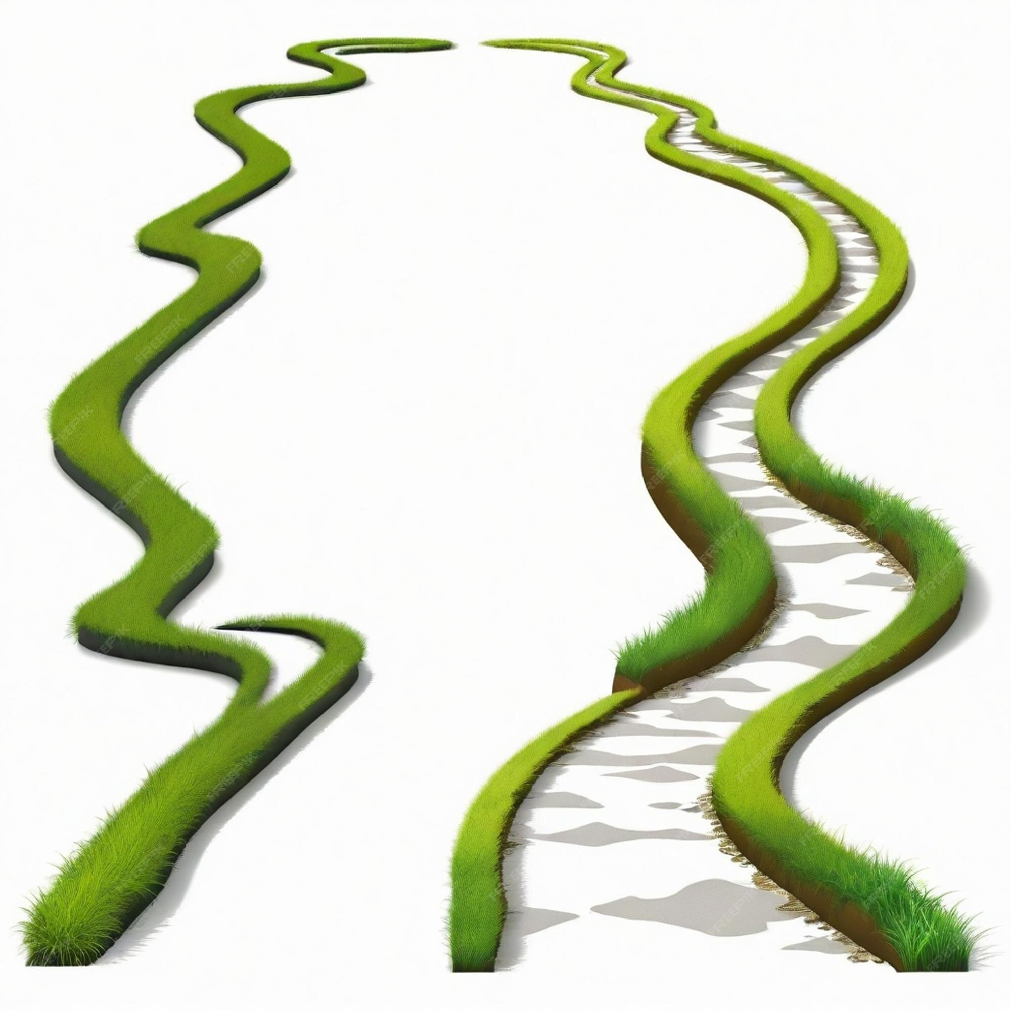 A Green Path With Grass And A Path That Says Quot Grass Quot Premium Ai Generated Vector