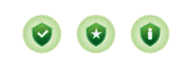 Premium Vector | Green recommended secured verified logo shield with ... Premium Vector | Green recommended secured verified logo shield with ...