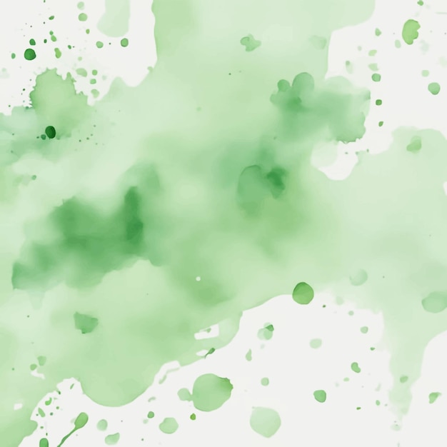 Premium Vector Green Watercolor Background