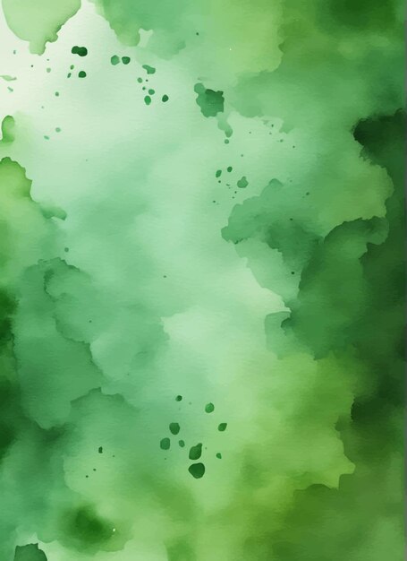 Premium Vector Green Watercolor Background