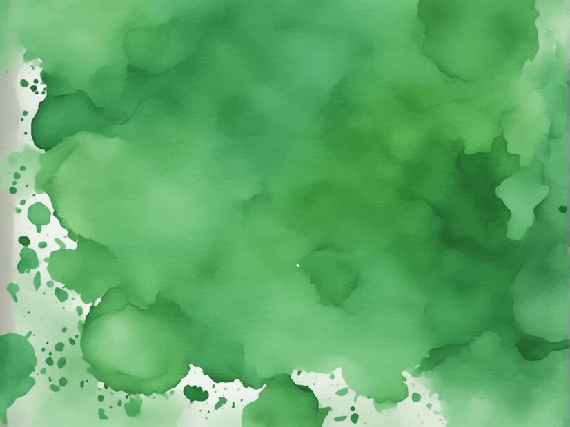 Premium Vector Green Watercolor Background