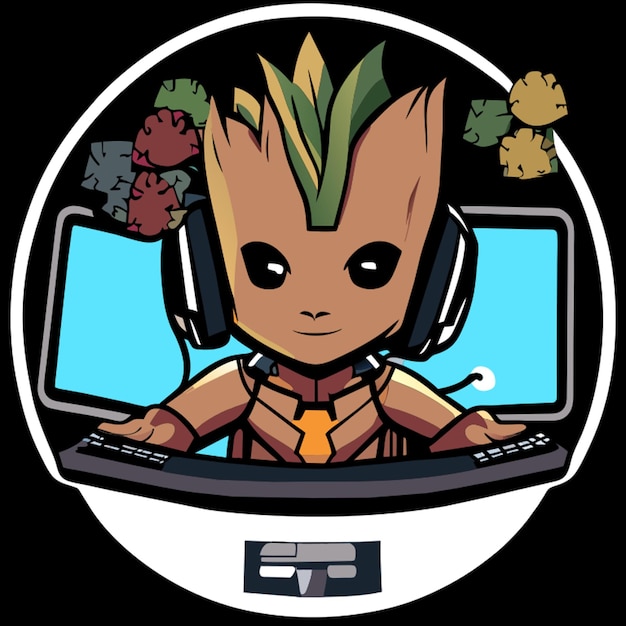 Groot system administrator vector illustration | Premium AI-generated ... Groot system administrator vector illustration | Premium AI-generated ...