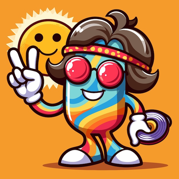 Premium Vector | Groovy cartoon Premium Vector | Groovy cartoon
