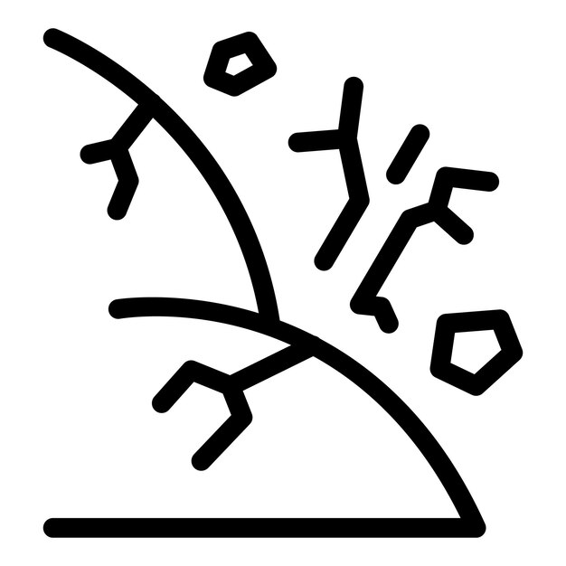 Premium Vector | Ground landslide icon Outline ground landslide vector ... Premium Vector | Ground landslide icon Outline ground landslide vector ...