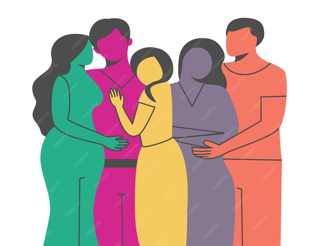 Premium Vector | Group of different people in abstract style employees ... Premium Vector | Group of different people in abstract style employees ...