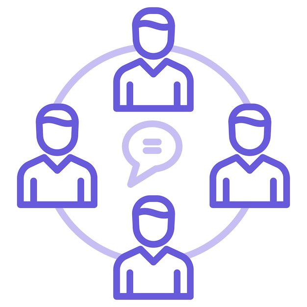 Premium Vector | Group Discussion Vector Illustration Premium Vector | Group Discussion Vector Illustration