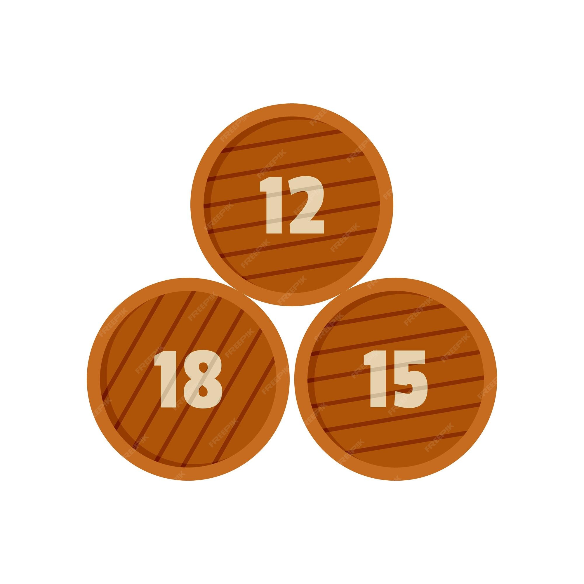 Premium Vector | Group of wooden barrel icon flat illustration of group ... Premium Vector | Group of wooden barrel icon flat illustration of group ...