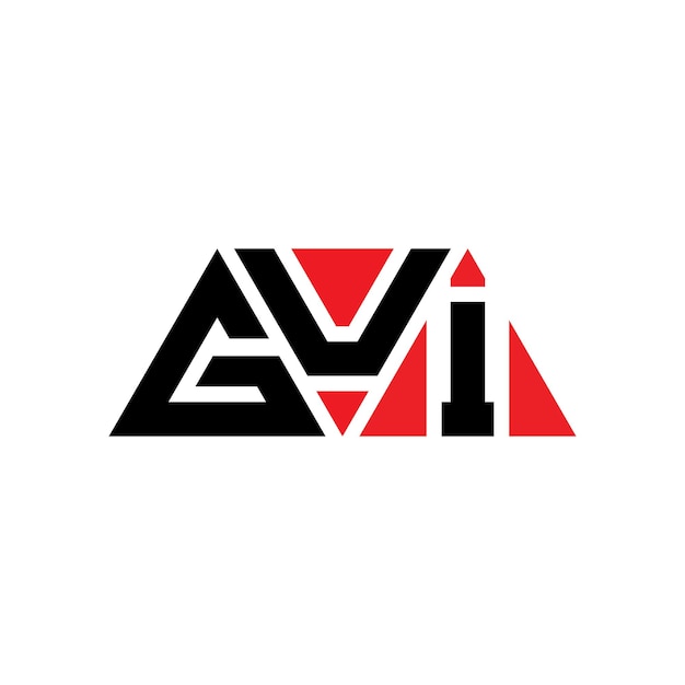 Premium Vector Gui Triangle Letter Logo Design With Triangle Shape Gui Triangle Logo Design