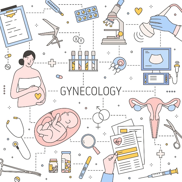 Premium Vector Gynecology Social Media Banner Vector Template