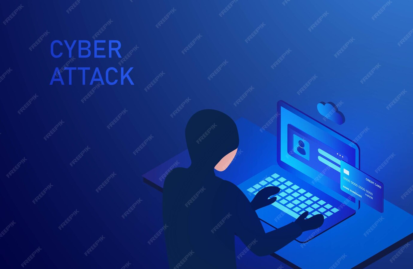 Premium Vector Hacker Crime Attack And Personal Data Security Concept Hacker Try To Unlock The