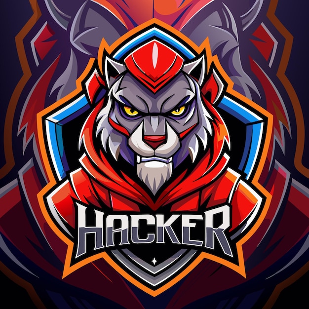 Premium Vector | Hacker esport mascot logo design Premium Vector | Hacker esport mascot logo design