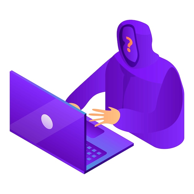 Premium Vector | Hacker laptop icon isometric of hacker laptop vector ... Premium Vector | Hacker laptop icon isometric of hacker laptop vector ...