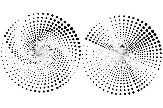Premium Vector | Halftone circle with text round dotted design element ... Premium Vector | Halftone circle with text round dotted design element ...