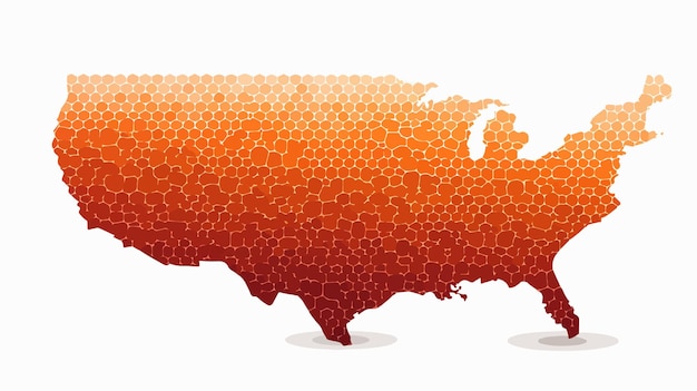 Halftone Hexagonal Texas Map Vector | Premium AI-generated vector Halftone Hexagonal Texas Map Vector | Premium AI-generated vector