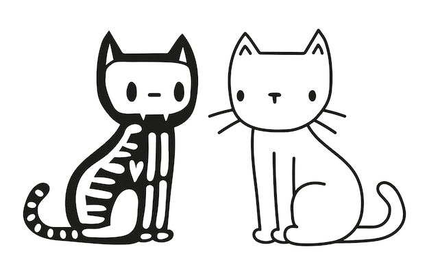 Premium Vector | Halloween cats vector illustration Premium Vector | Halloween cats vector illustration