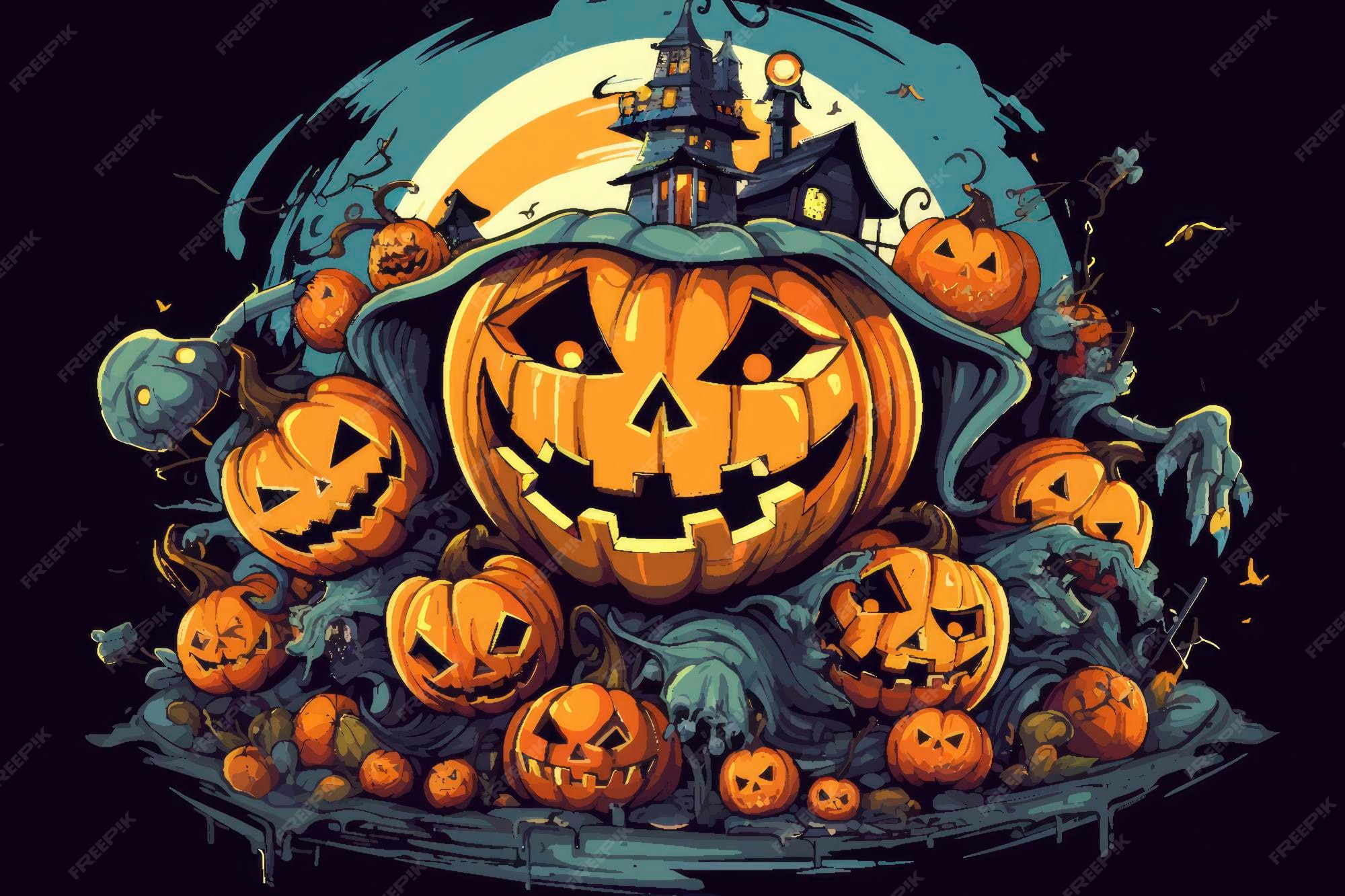 Premium Vector | Halloween concept vector illustration Premium Vector | Halloween concept vector illustration