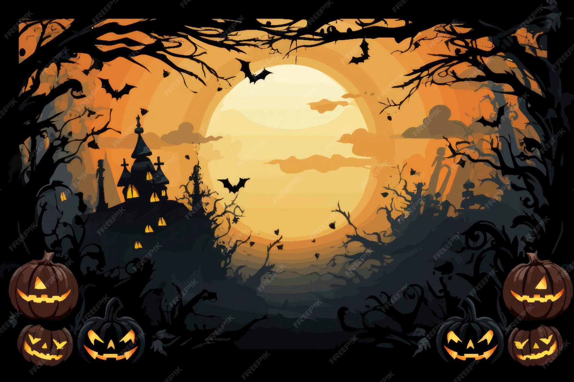 Premium Vector | Halloween concept vector illustration Premium Vector | Halloween concept vector illustration