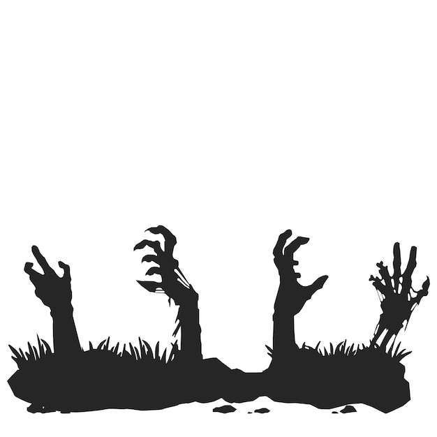 Halloween Zombie Hand Silhouette | Premium AI-generated vector Halloween Zombie Hand Silhouette | Premium AI-generated vector