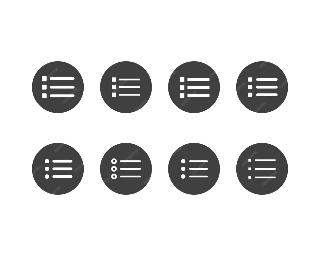 Premium Vector Hamburger Menu Icon Buttons Website Ui Navigation Mobile App Design Elements