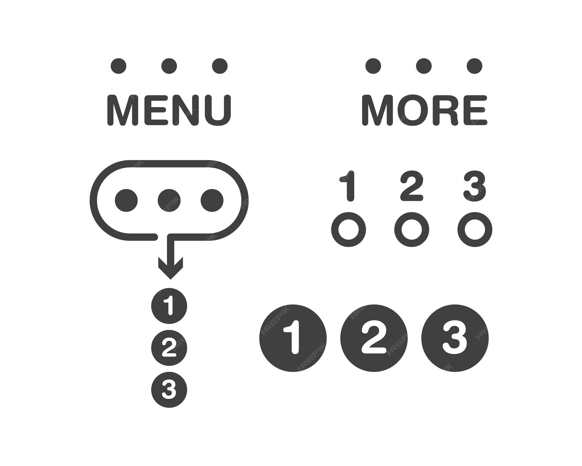Premium Vector Hamburger Menu Icon Buttons Website Ui Navigation Mobile App Vector Elements