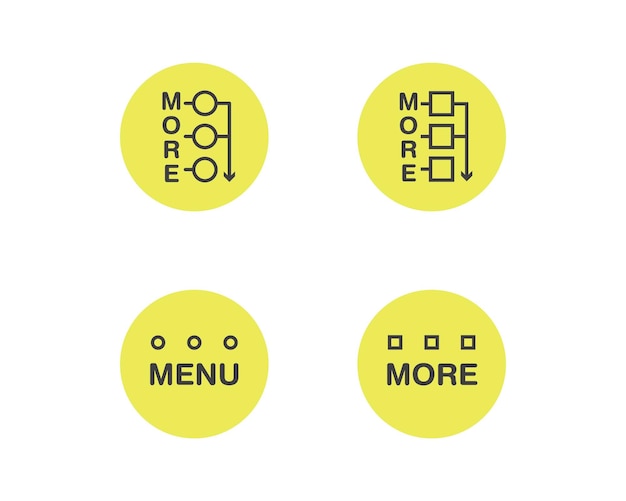 Premium Vector Hamburger Menu Icon Buttons Website Ui Navigation Mobile App Vector Elements