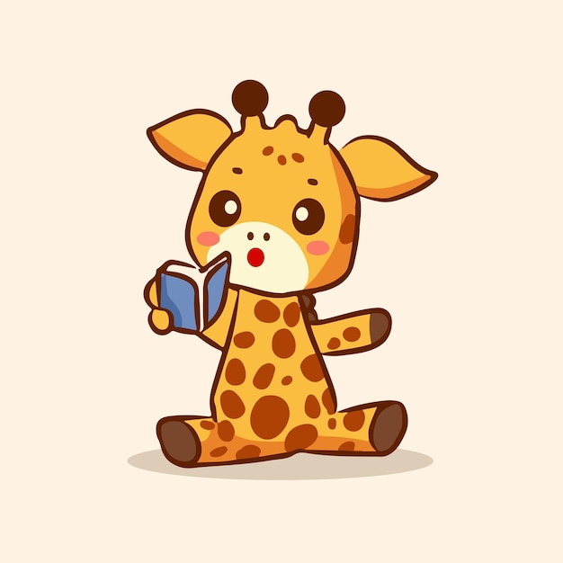 Premium Vector | Hand drawn cute cartoon giraffe vector Premium Vector | Hand drawn cute cartoon giraffe vector
