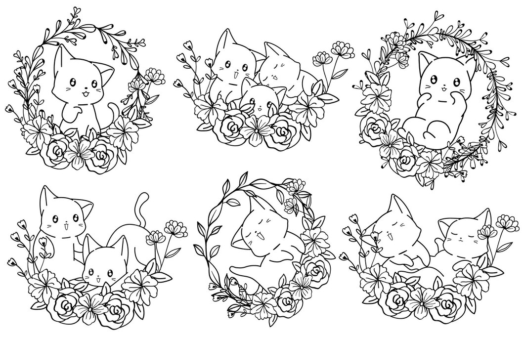 Premium Vector | Hand drawn cute cartoon outline Premium Vector | Hand drawn cute cartoon outline