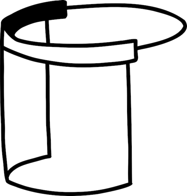 Premium Vector Hand Drawn Face Shield Illustration