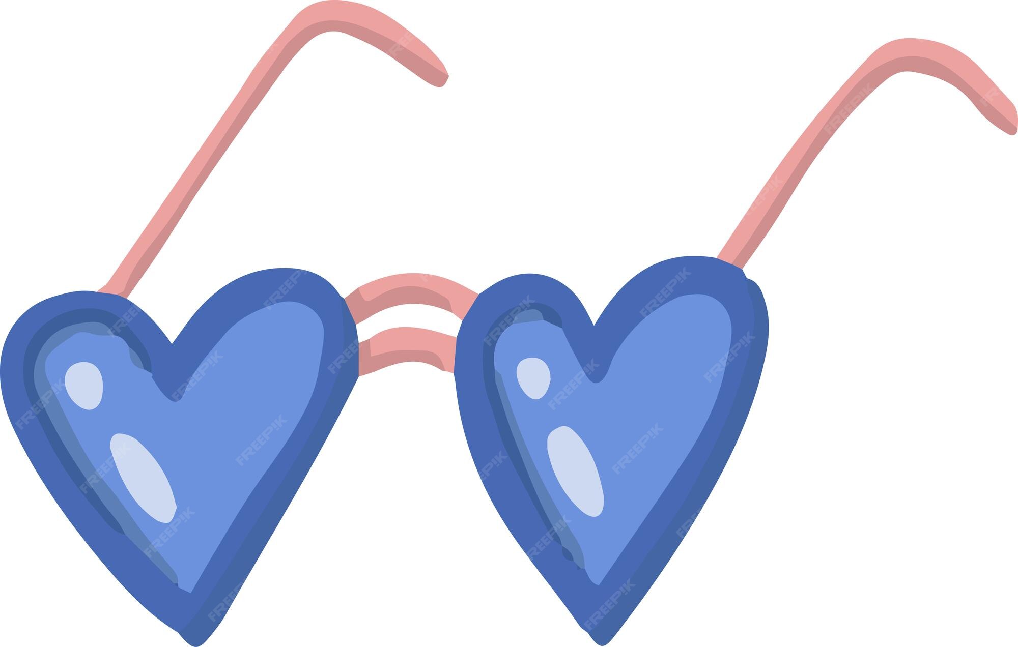 Premium Vector | Hand drawn heart shaped glasses illustration Premium Vector | Hand drawn heart shaped glasses illustration
